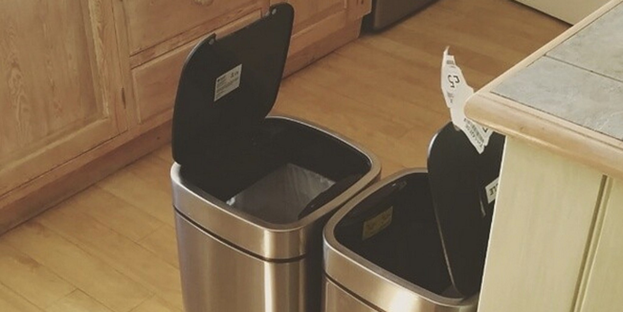 This dad can't get enough of his high-tech garbage cans
