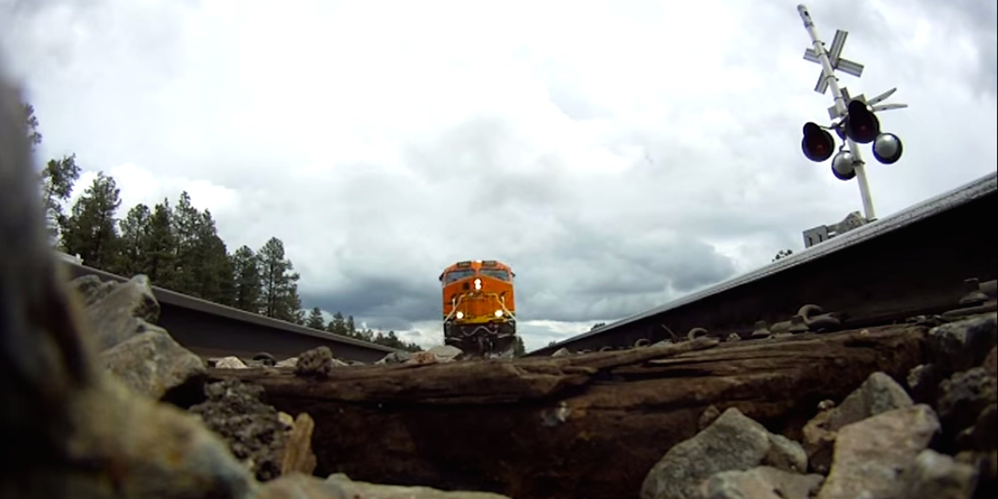 This dude let a train run over his GoPro on purpose - The Daily Dot