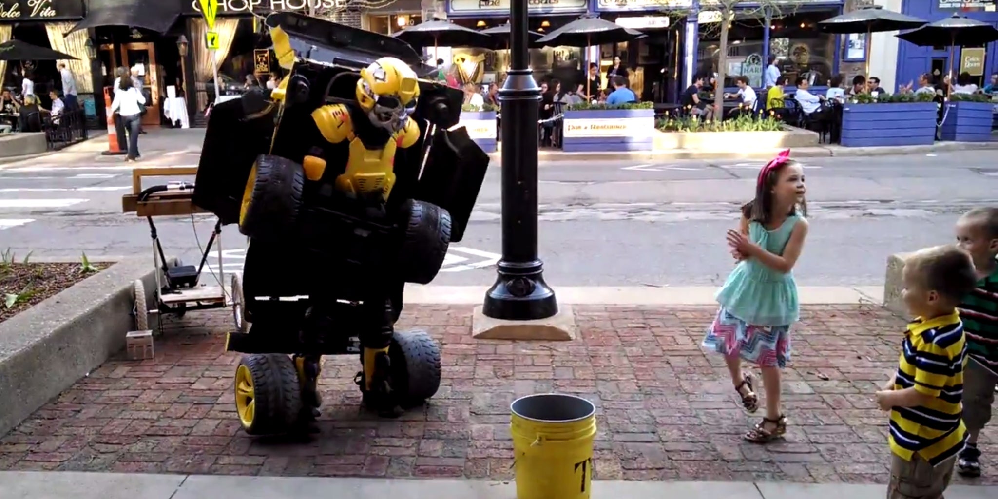 Watch a real-life Transformer turn into a car