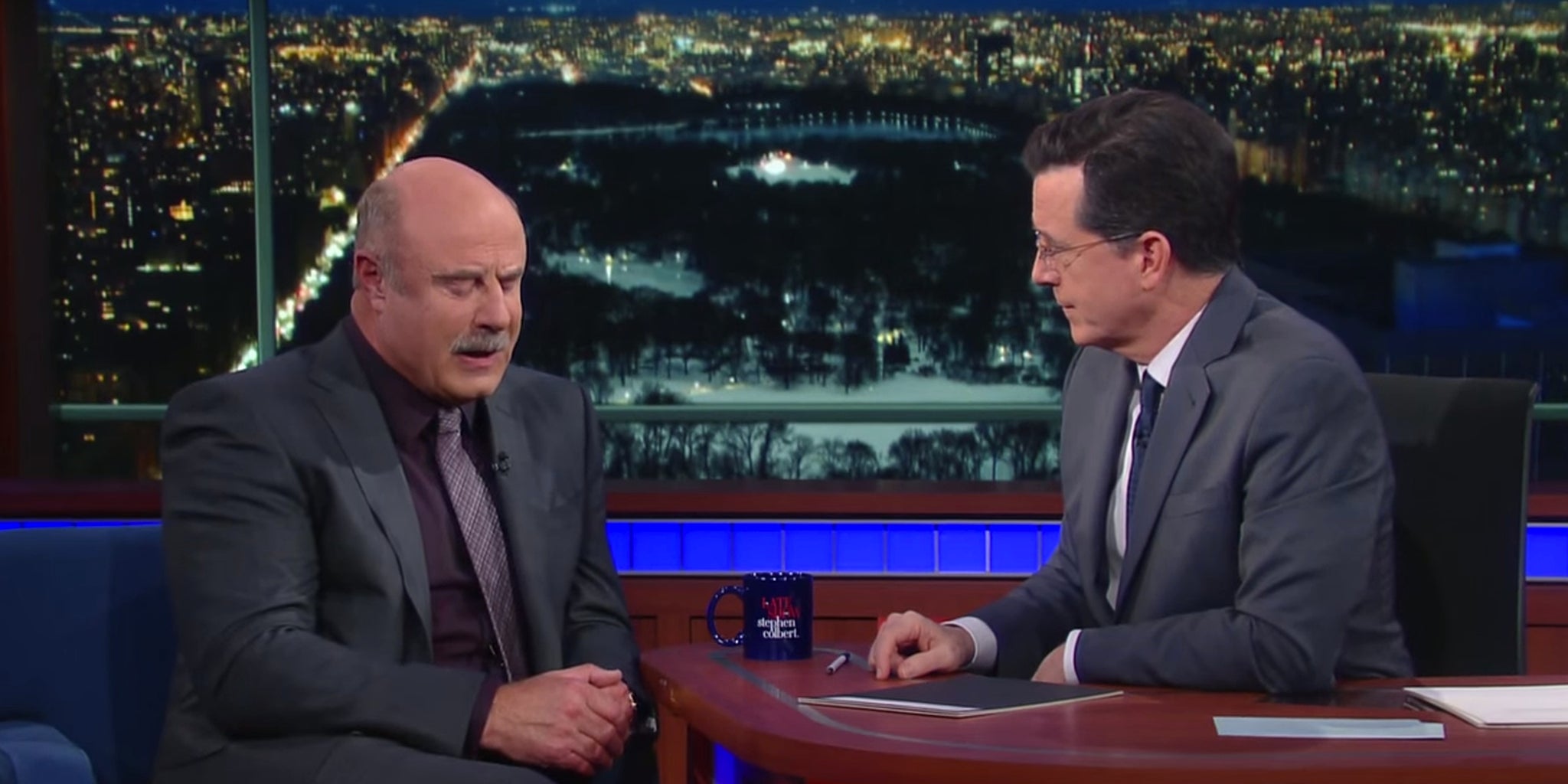 Stephen Colbert and Dr. Phil answered Twitter users' pressing questions