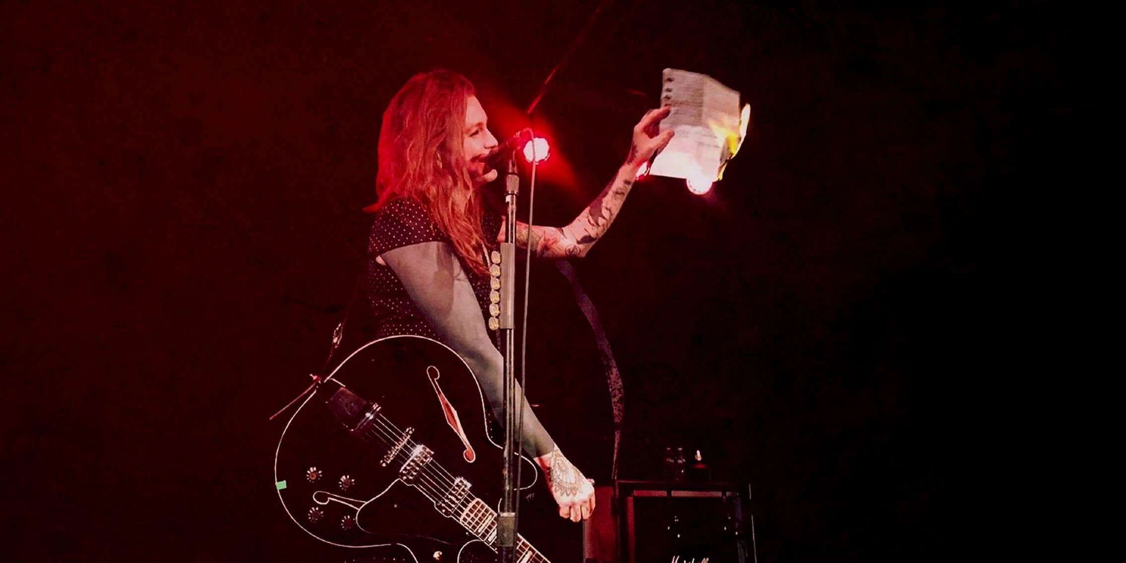 Against Me! singer burns birth certificate to protest North Carolina bill