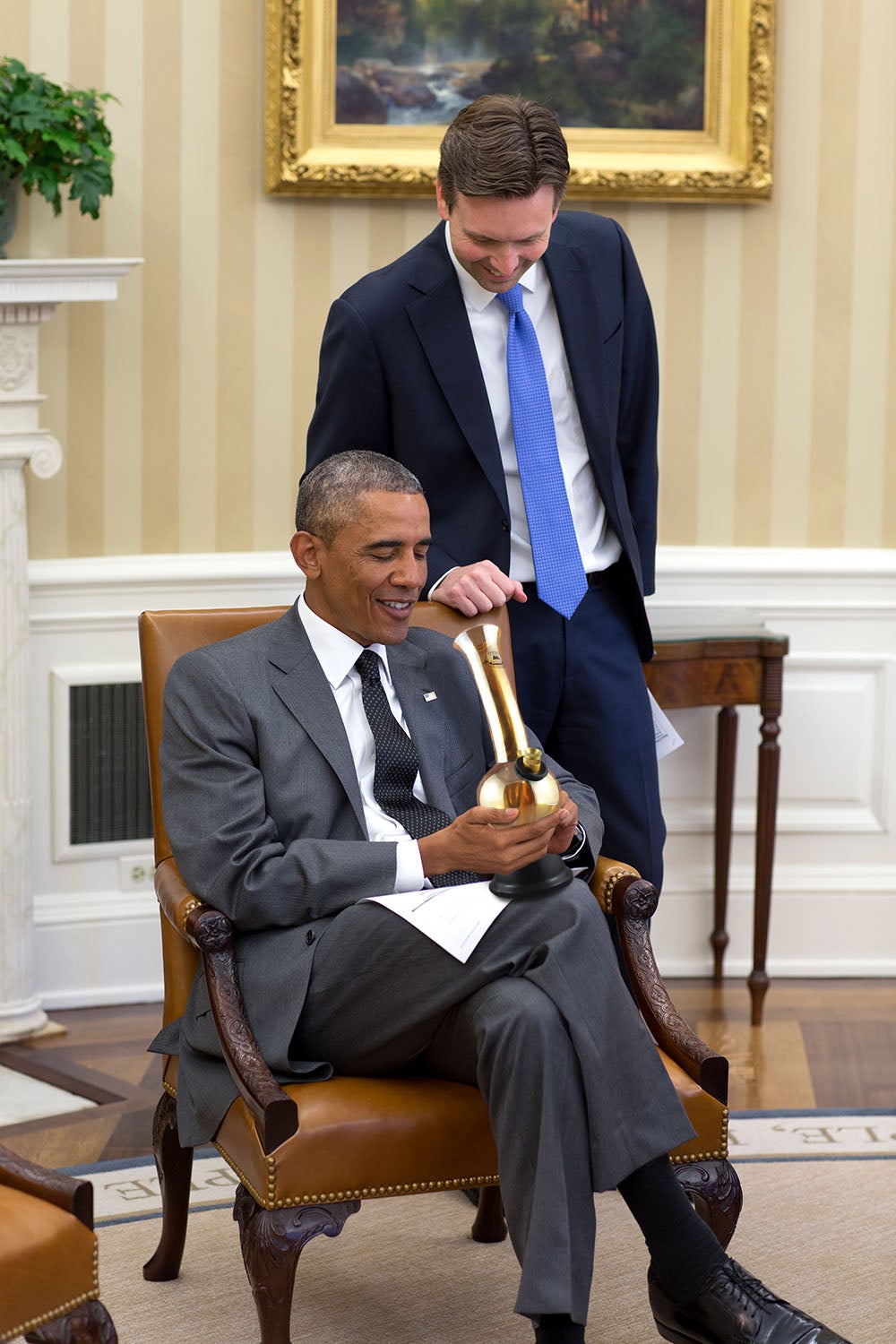 Obama smokes literally all the time—and we've got proof