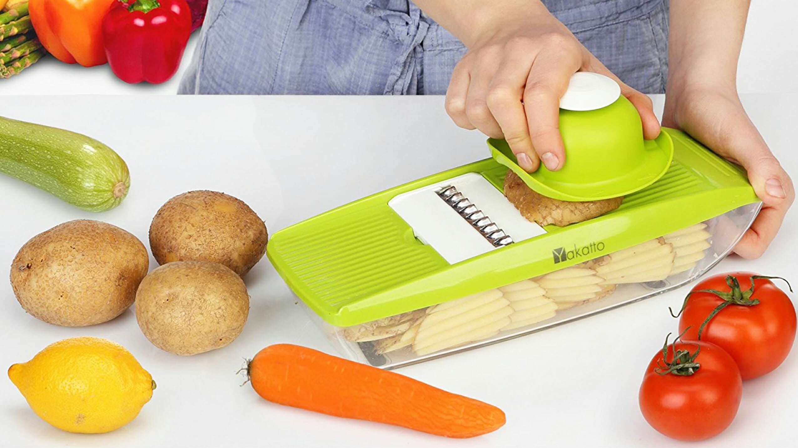 Never chop again with this efficient mandoline slicer by your side