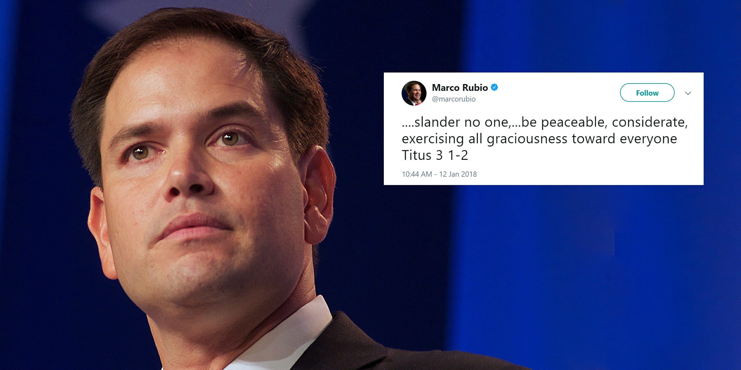 Marco Rubio's Sad Denouncement of Trump Is Getting Laughed At