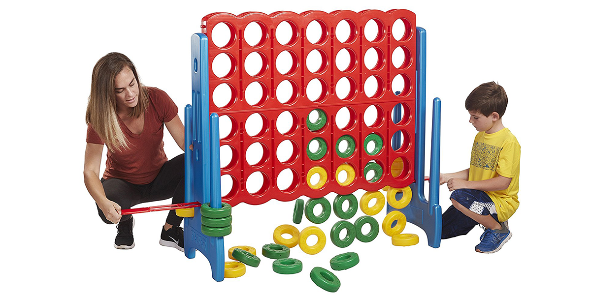 This jumbo Connect 4 set is on sale for nearly half off