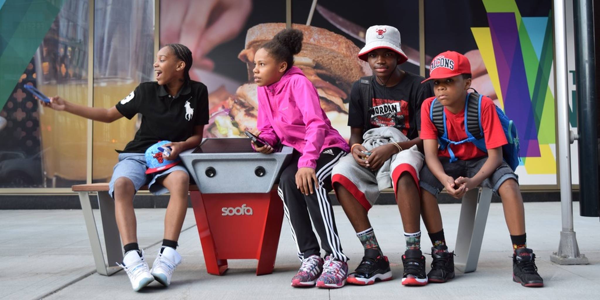 Solar-powered USB-equipped park benches are the best idea ever, and ...