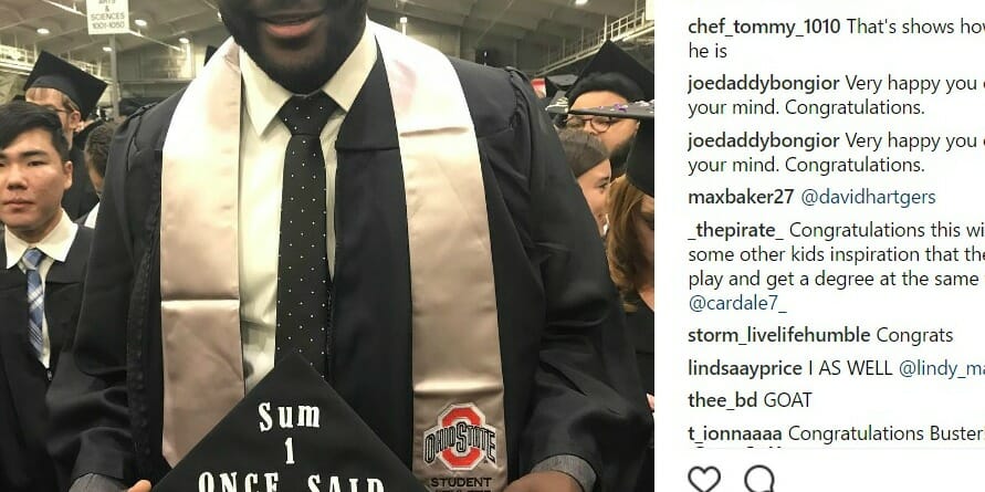 Cardale Jones Spoofs 2012 Anti-Academics Tweet During Graduation Ceremony