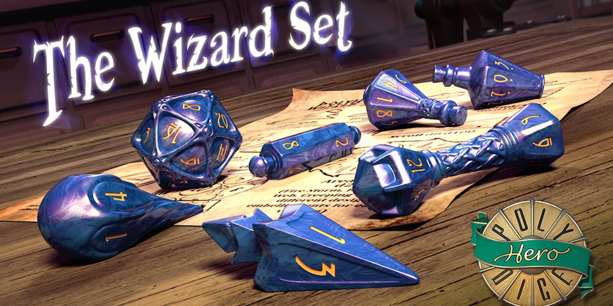 Tabletop Gamers Will Love This Kickstarter’s Magical Set of Wizard Dice