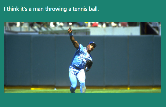 Microsoft's CaptionBot will attempt to identify what's happening in ...