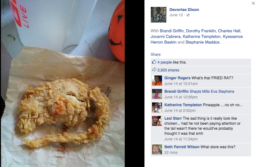 Why that 'deep-fried rat' from KFC is likely just a viral hoax - The ... Why that 'deep-fried rat' from KFC is likely just a viral hoax - The ...