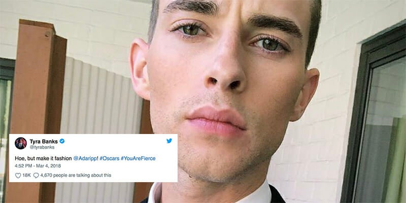 Adam Rippon Wore a Harness to the Oscars—And the Internet Loved It
