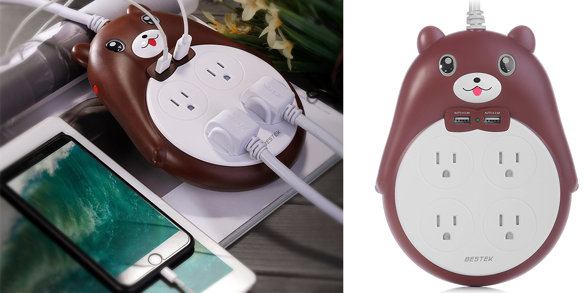 This cute surge protector keeps your electronics safe
