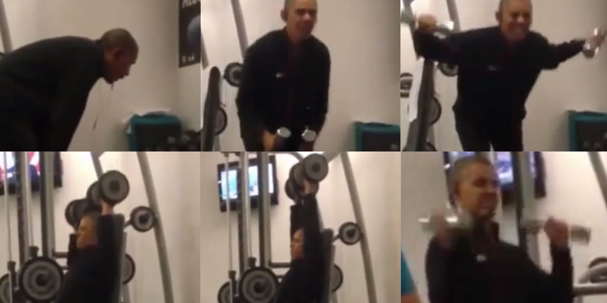 President Obama's leaked gym footage is hilarious