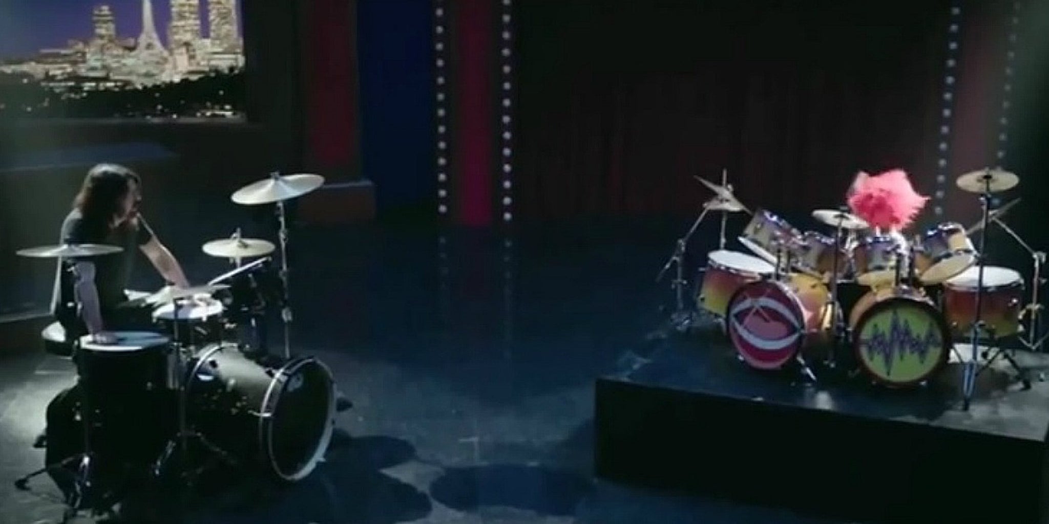 Dave Grohl takes on Animal from 'The Muppets' in epic drum battle