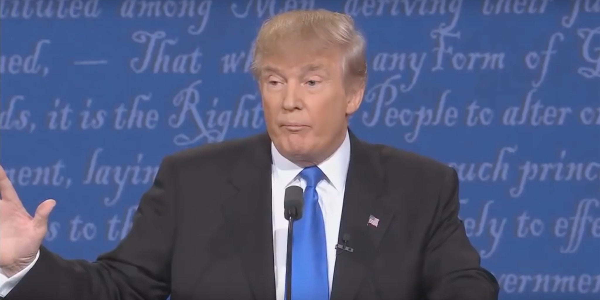 Donald Trump Denies Sniffling, Blames 'Defective' Mic