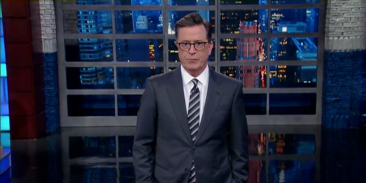 Watch: Stephen Colbert Thinks Trump Could Be Out of Office by Friday