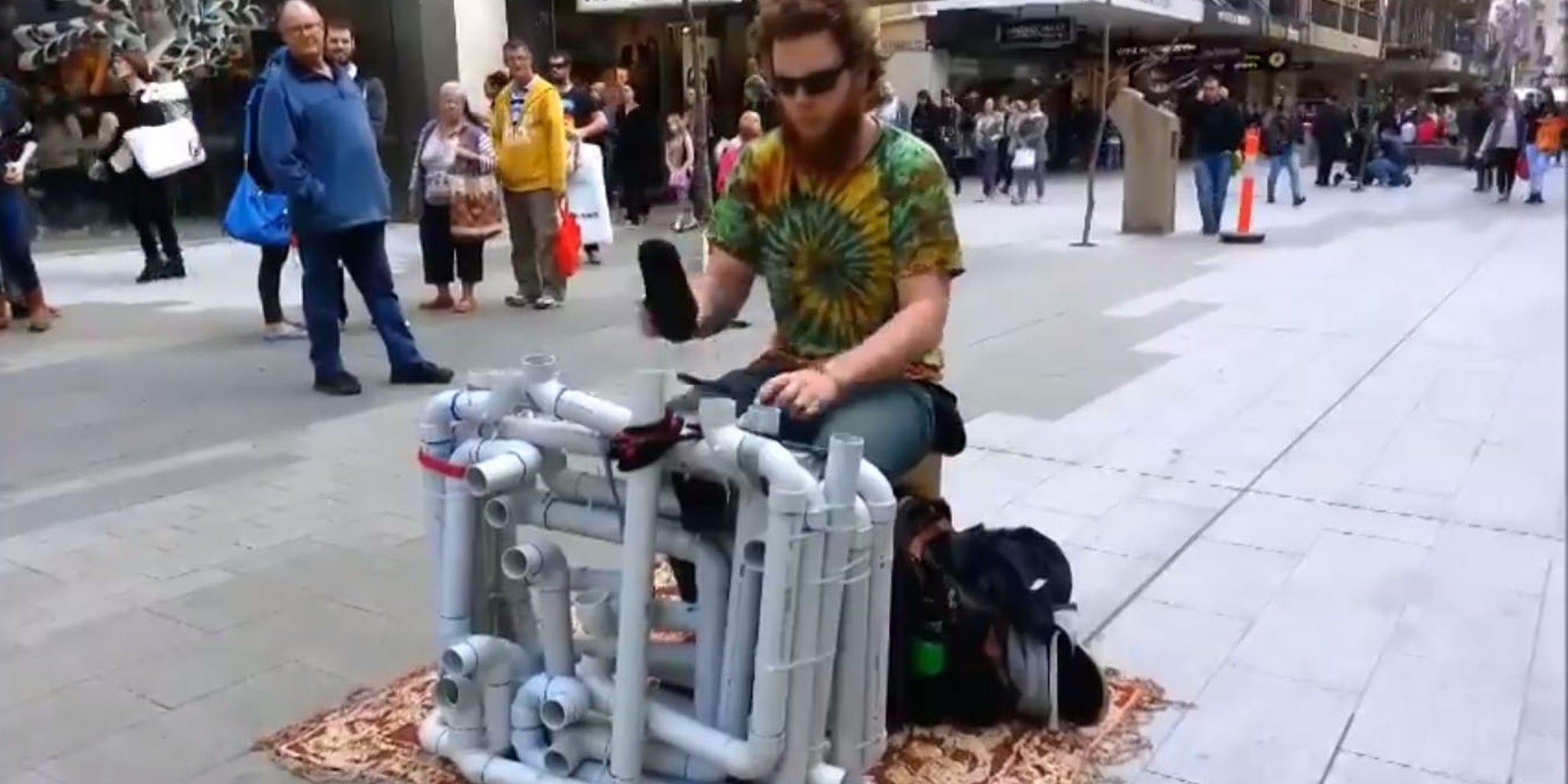 Australia's Pipe Guy is a one-man Blue Man Group