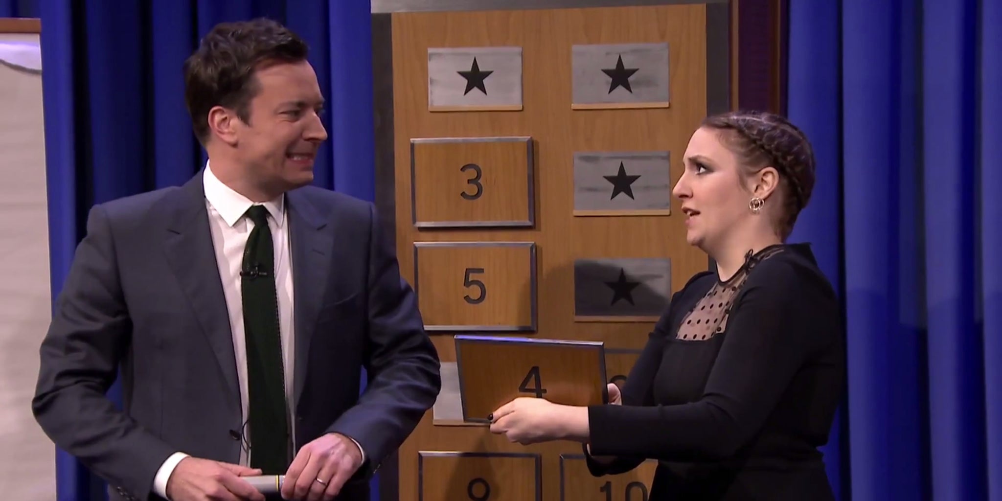 Lena Dunham trounces Jimmy Fallon at Pictionary - The Daily Dot