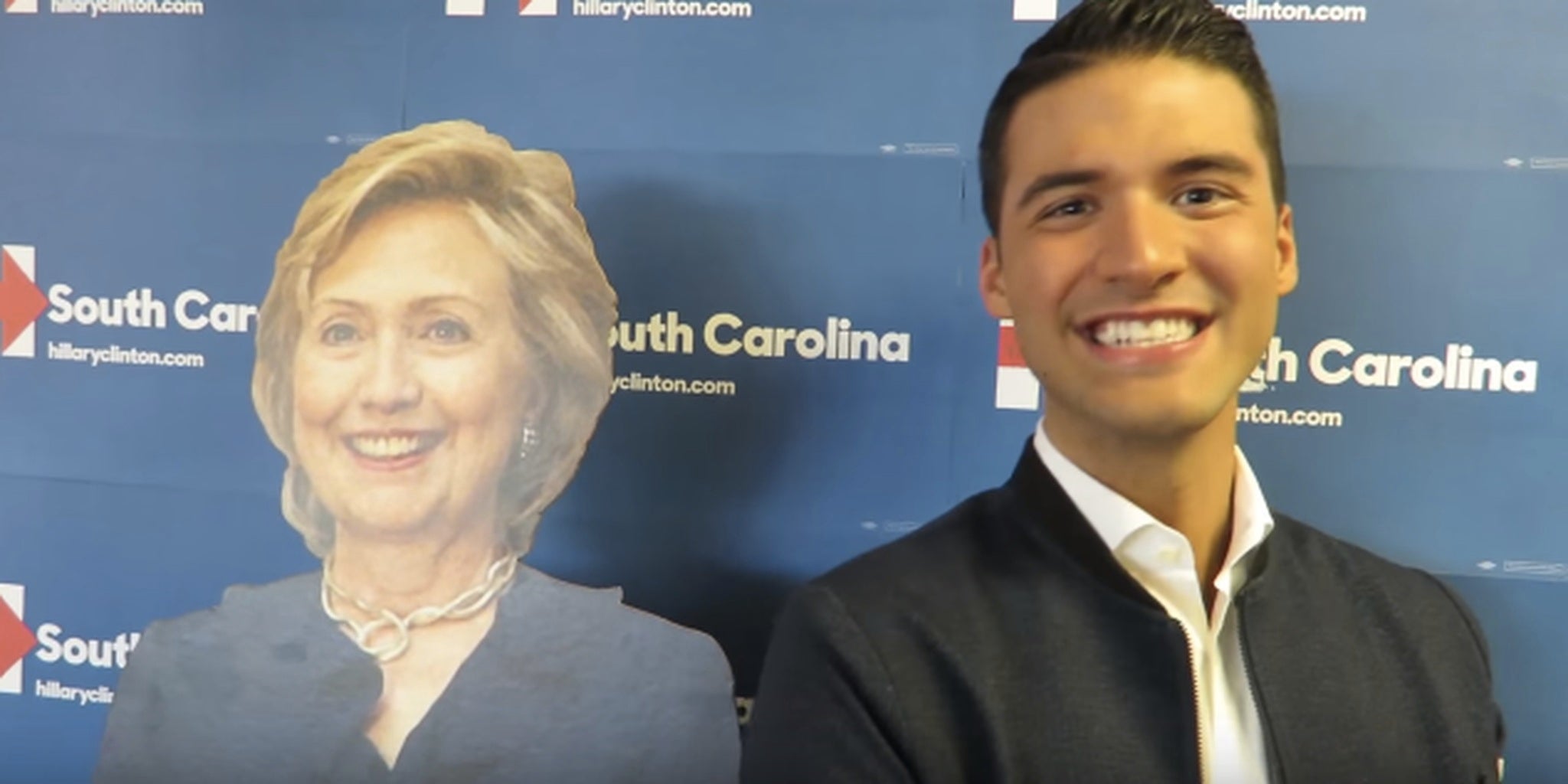 YouTube star Raymond Braun goes backstage with Hillary Clinton