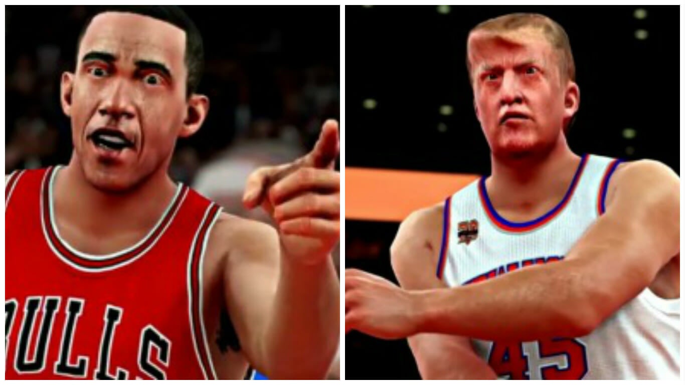 Barack Obama vs. Donald Trump in an 'NBA 2K17' Simulation: Who’s the ...