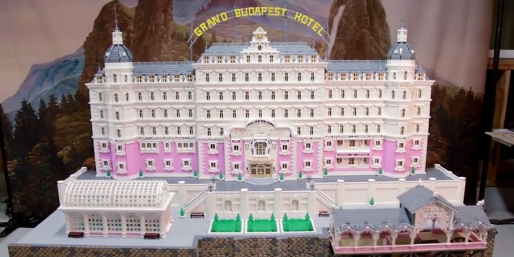 It took 50,000 Legos to make this 'Grand Budapest Hotel'