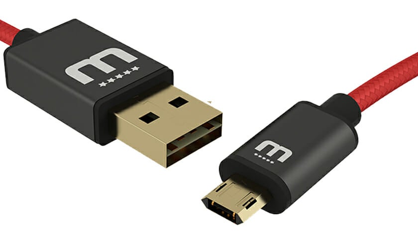 Thanks to the MicFlip reversible micro USB cable, there's no wrong way ...