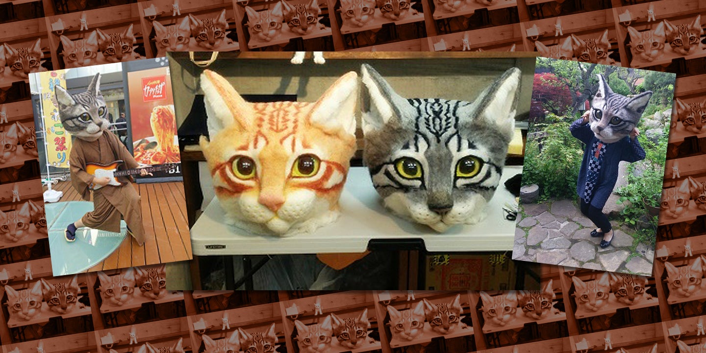 Why you need to be following Japan's giant, wearable cat heads