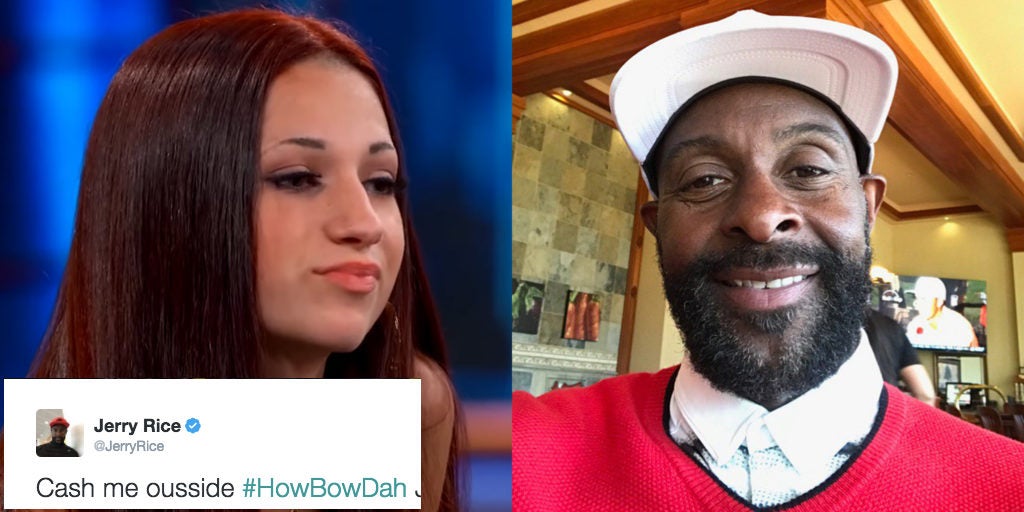 Jerry Rice Discovered the Cash me Ousside Meme—and Twitter Loves It
