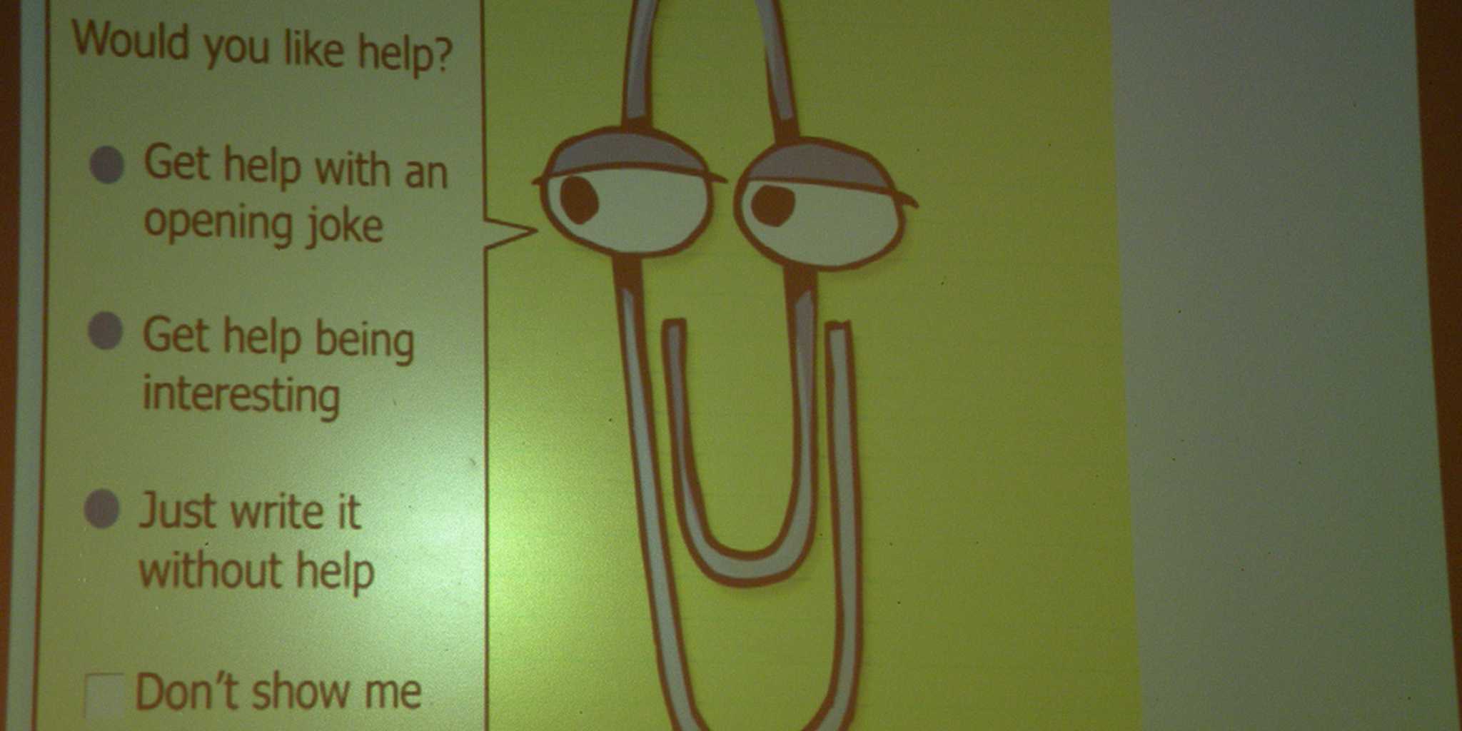 FYI, Twitter: That Clippy-Clippers joke is from 3 years ago