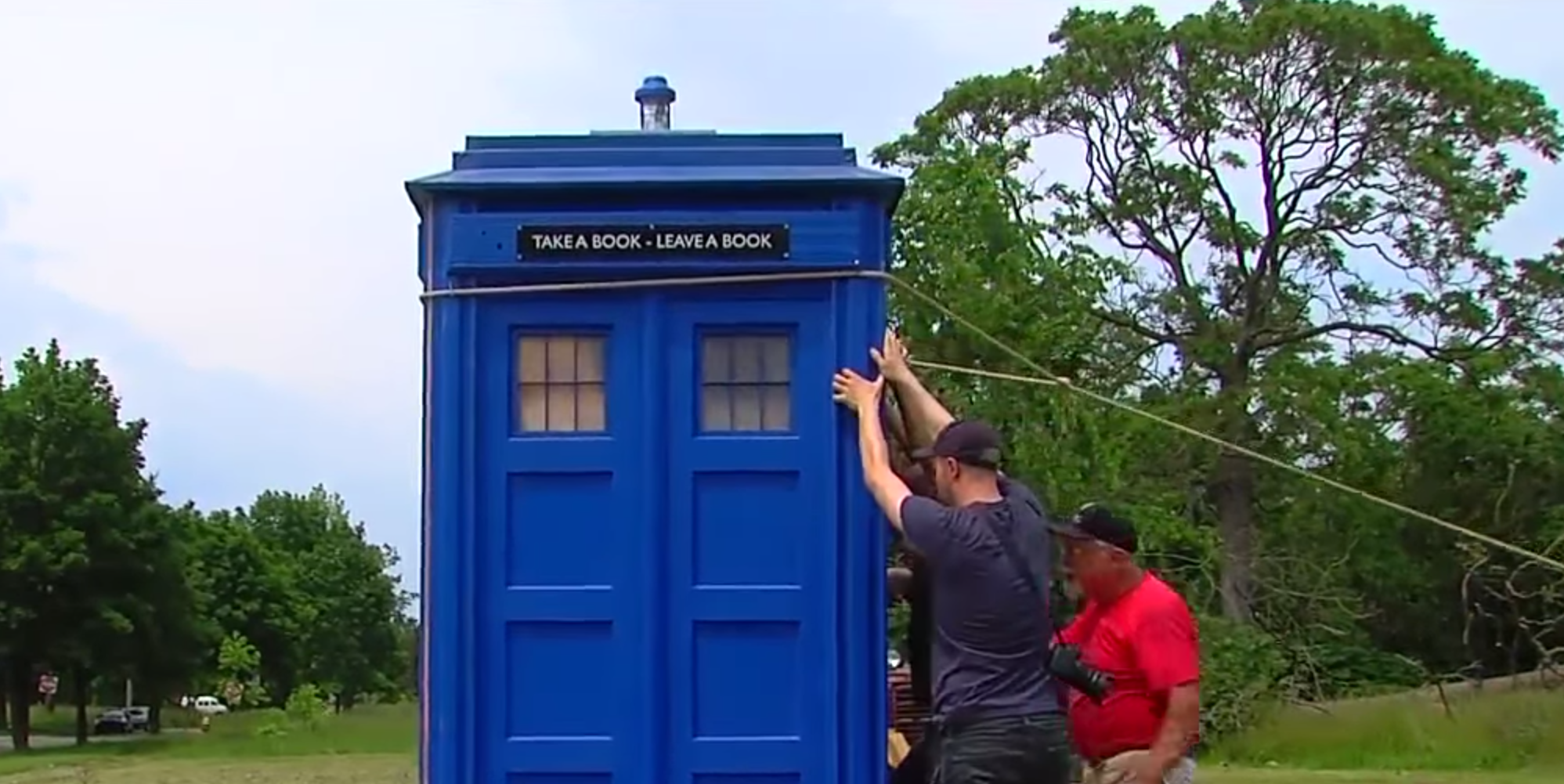 Doctor Who's TARDIS Becomes a Detroit Library