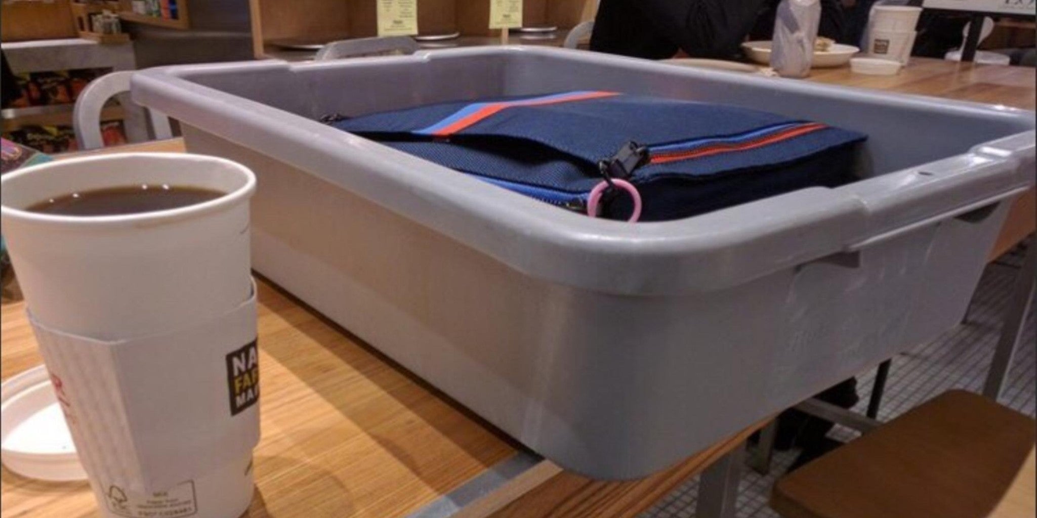 It's surprisingly easy to steal a TSA tray