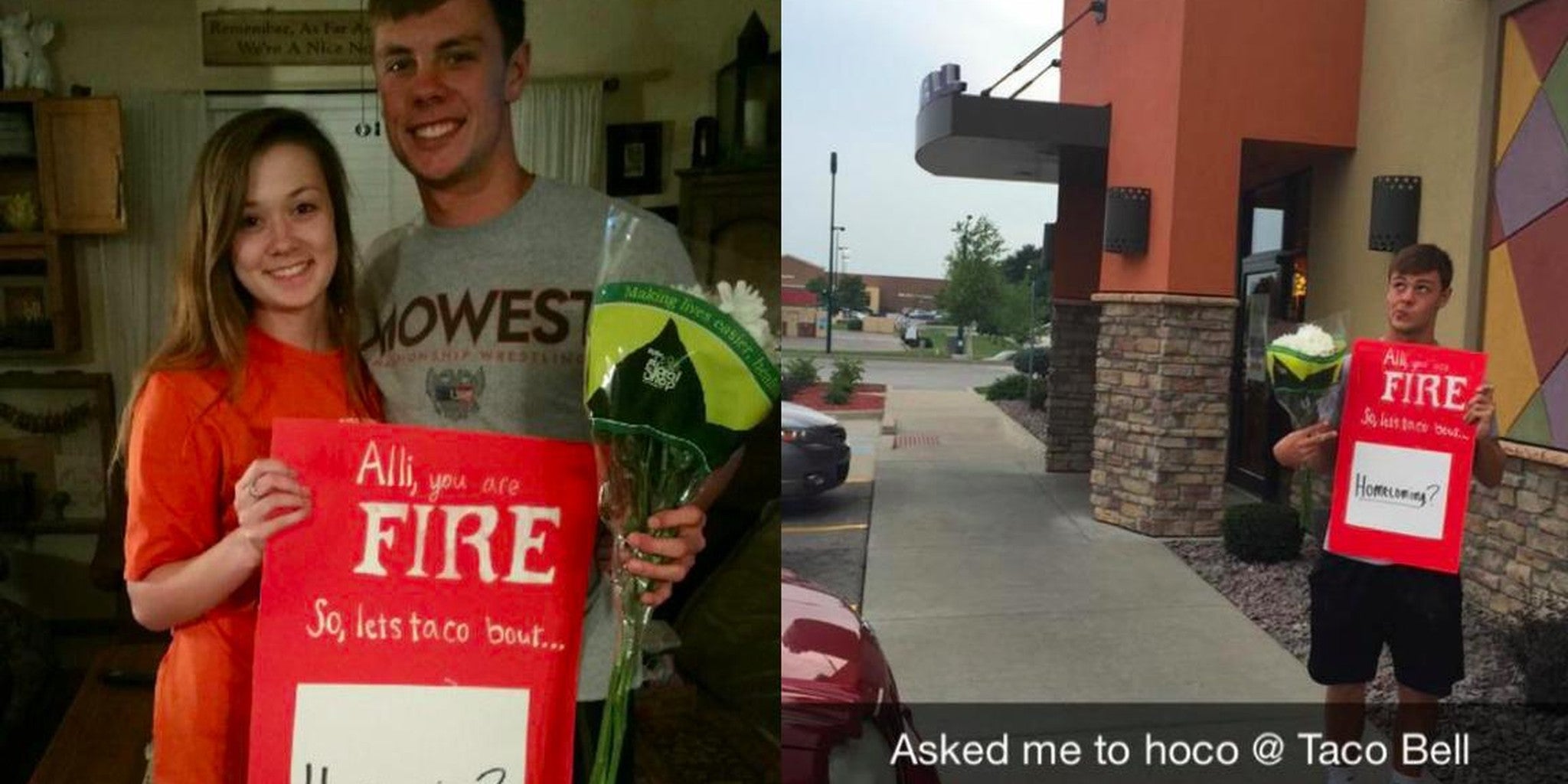 Teen suitor woos homecoming date with Taco Bell