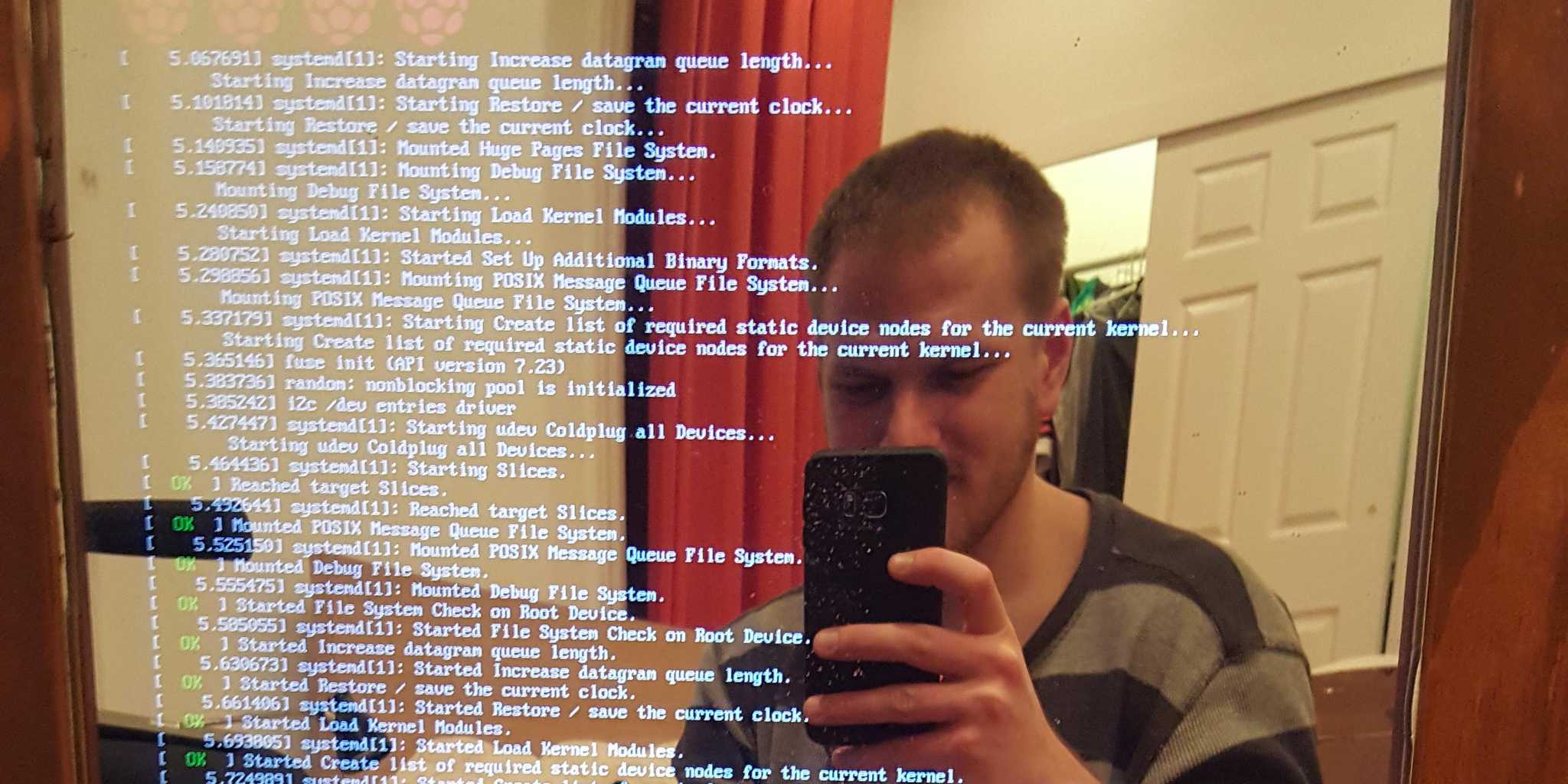 A web designer built a magic mirror that displays weather information