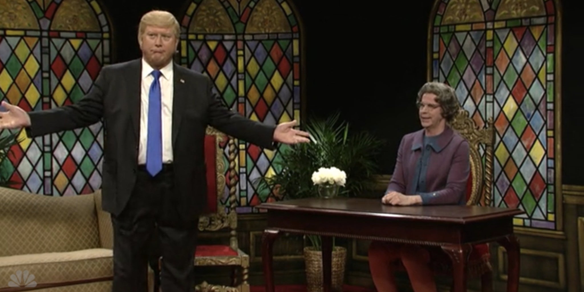 The Snl Church Lady Sits Down With Donald Trump