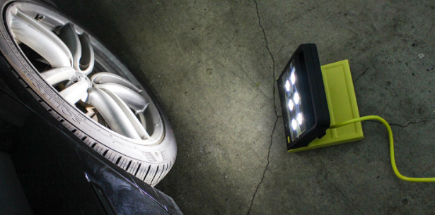 Work light perfect for projects you're working on in your garage