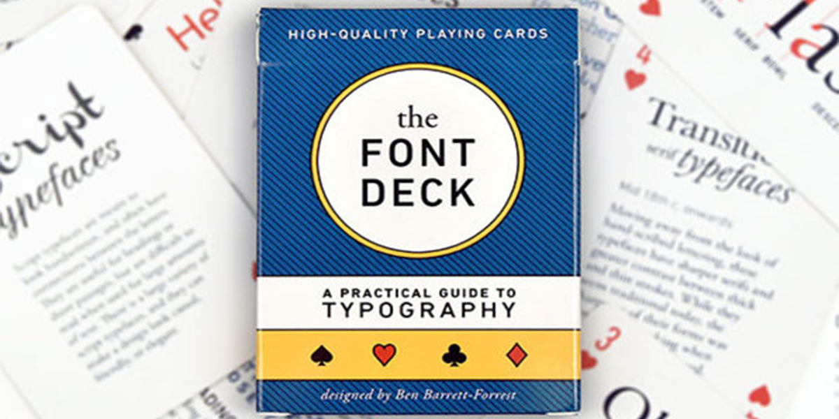 The Design Deck teaches you about graphic design while you play solitaire