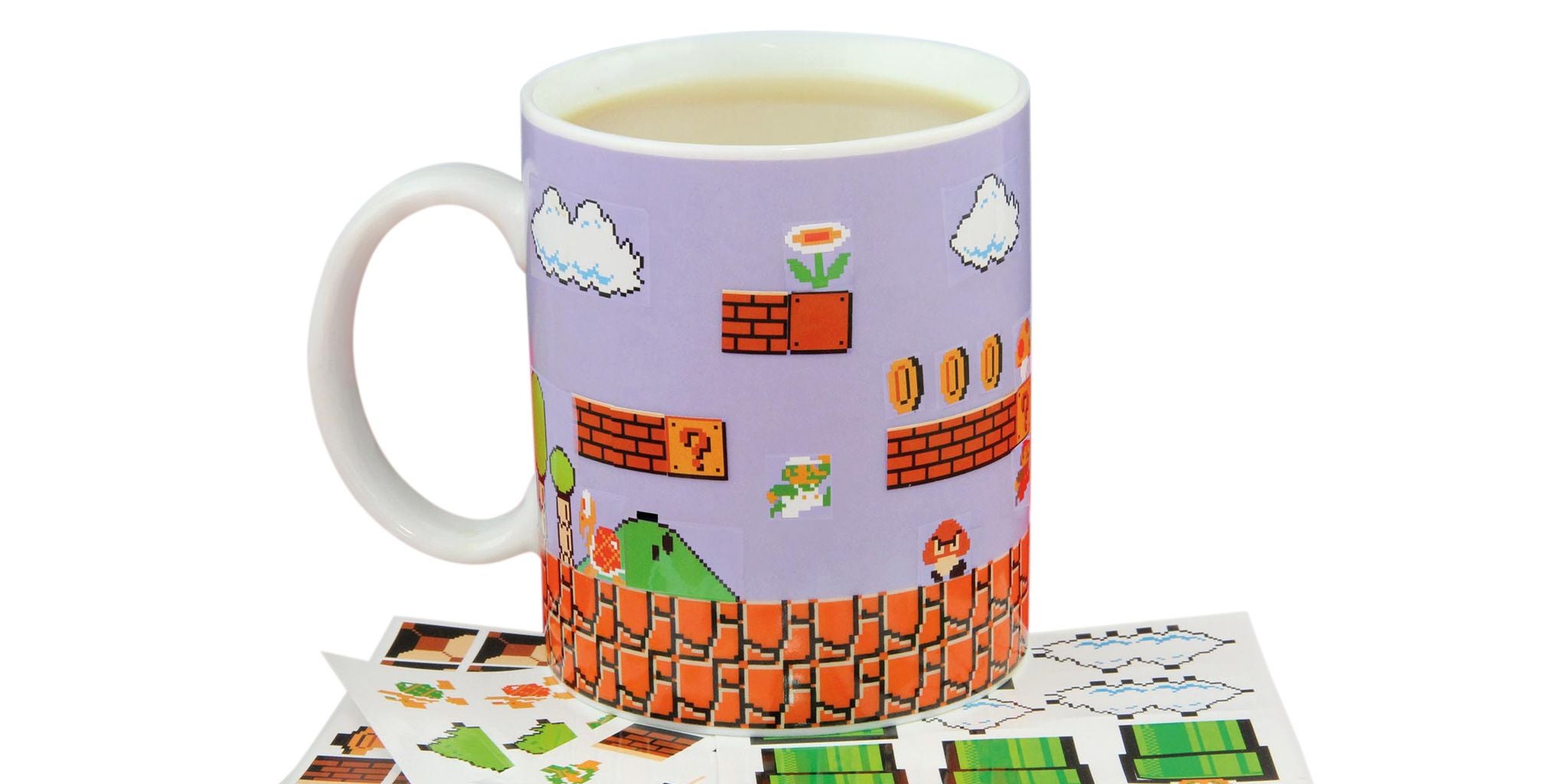 Customize your coffee with this Super Mario Maker mug