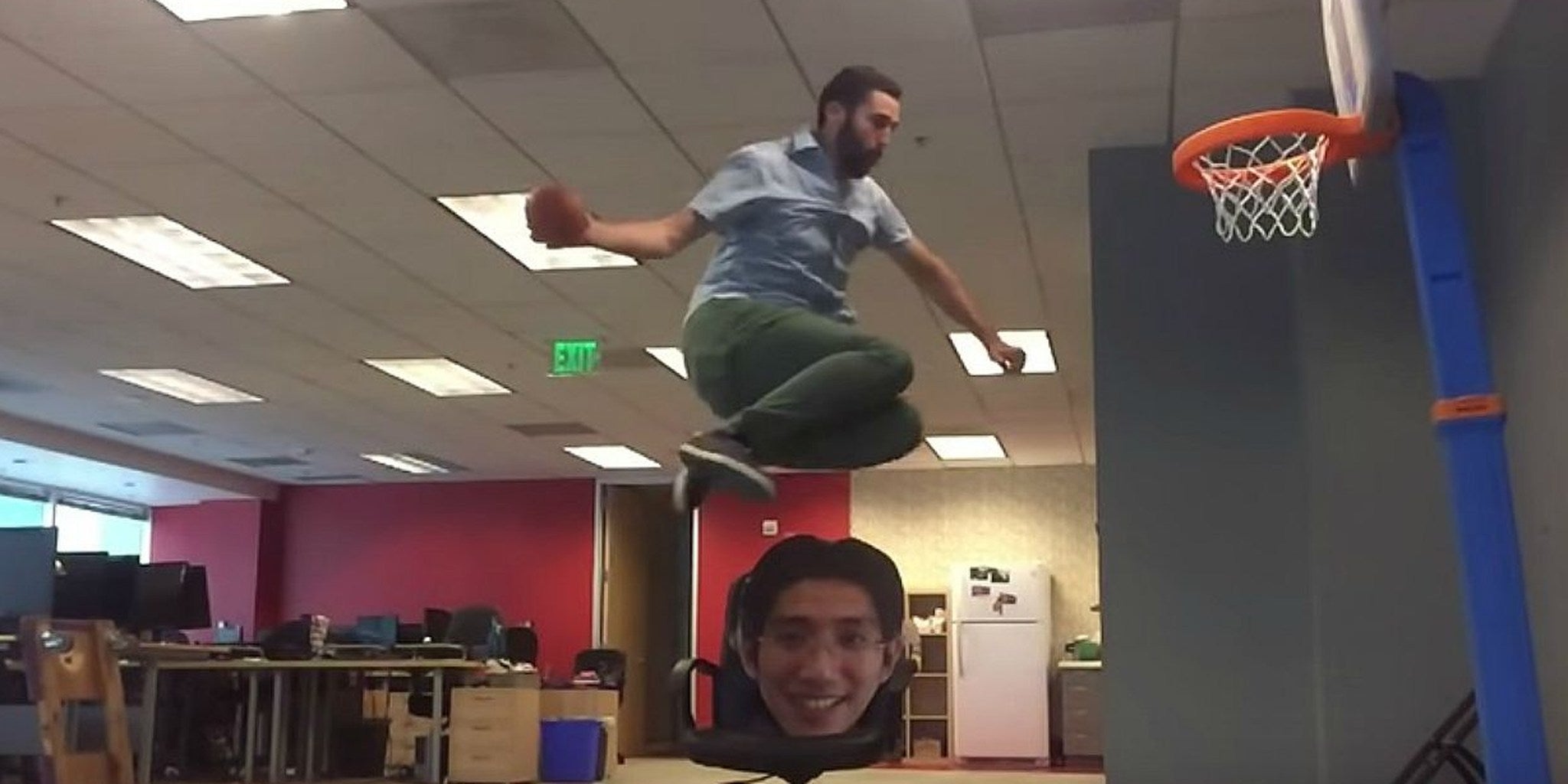 Laid-off bro goes on basketball binge in last days at office