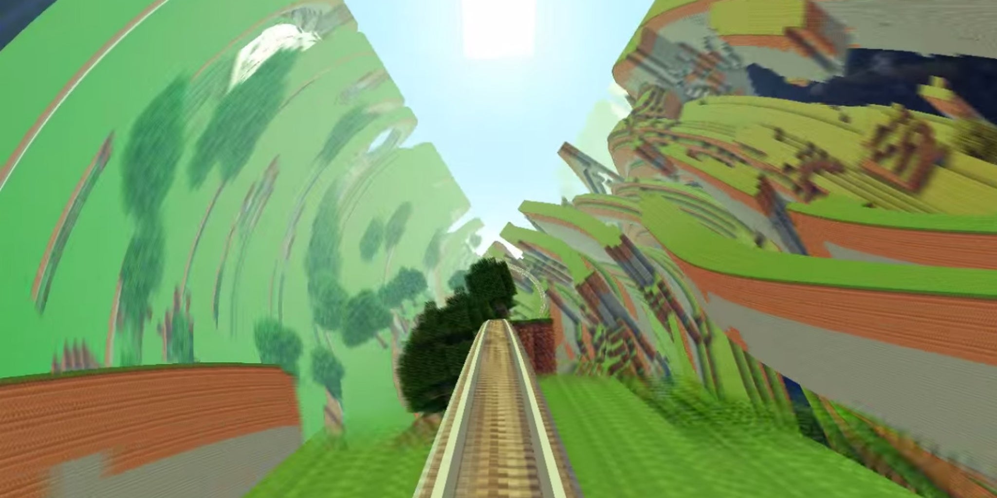 Lose yourself in this psychedelic Minecraft music video