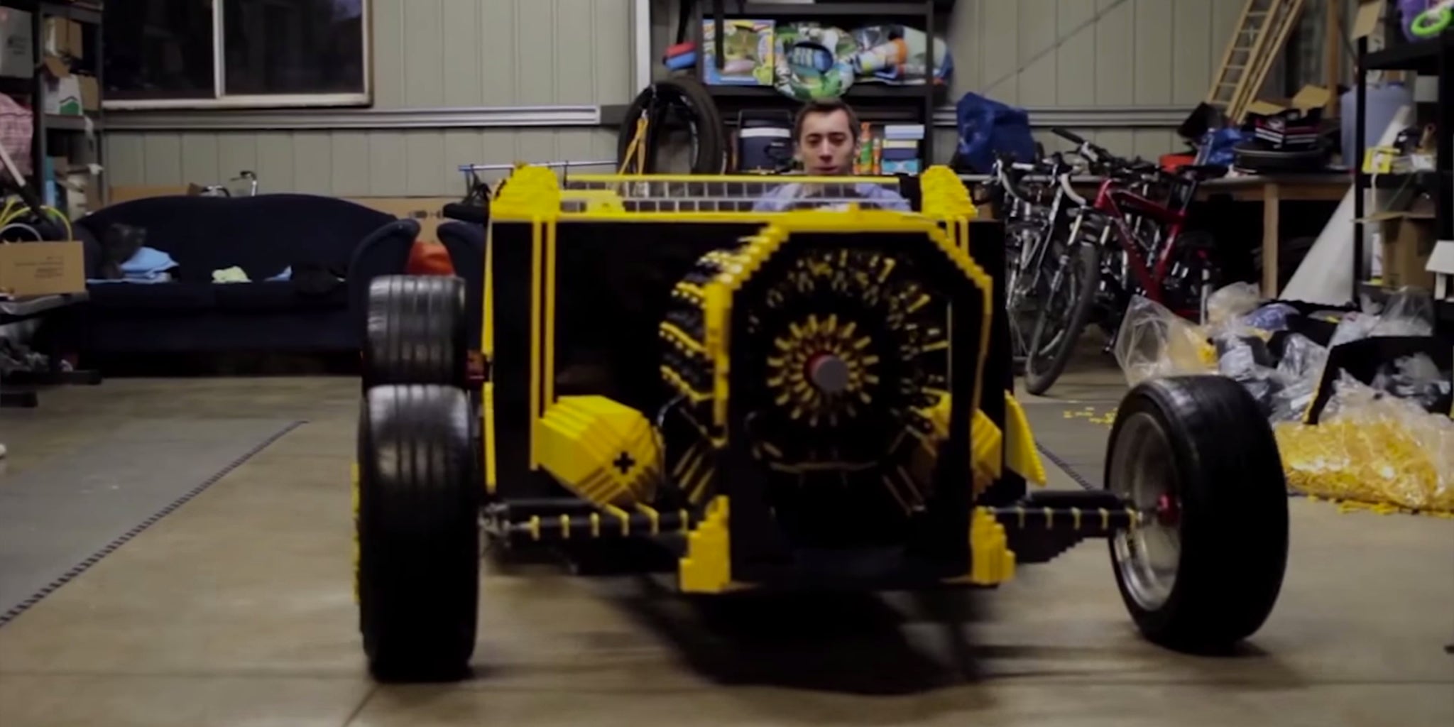 Man who built car entirely out of Lego explains how and why he did it
